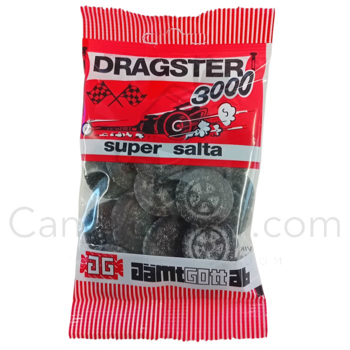 Dragster 3000 Salty Licorice Rings 65g