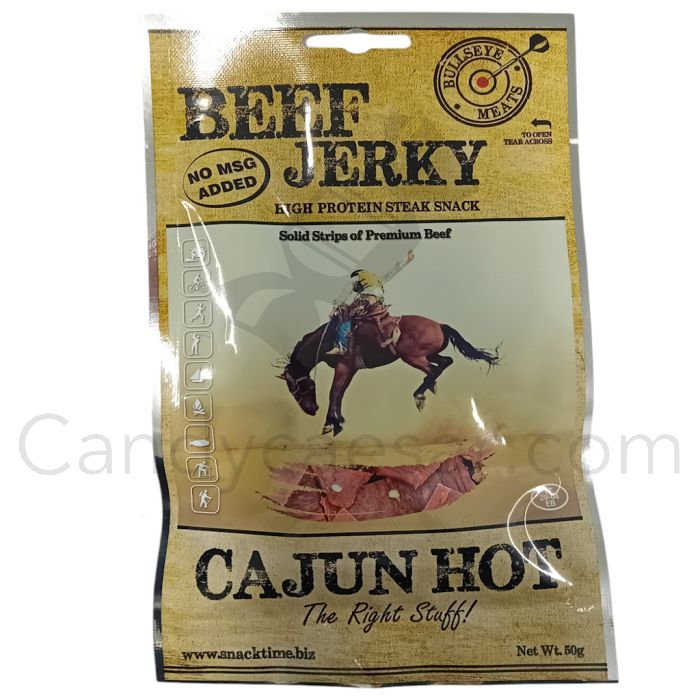 Bullseye Meats Beef Jerky Cajun Hot 50g