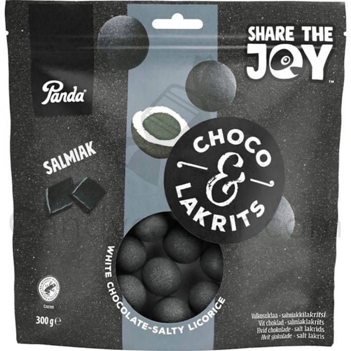 Panda Choco Licorice salmiac share size 300g
